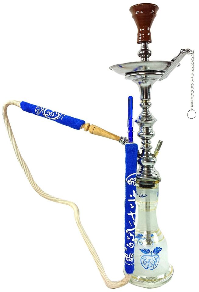 Khalil Maamoon Hookah Shisha Hookah Classic Apple Base,BLUE – TORNADO